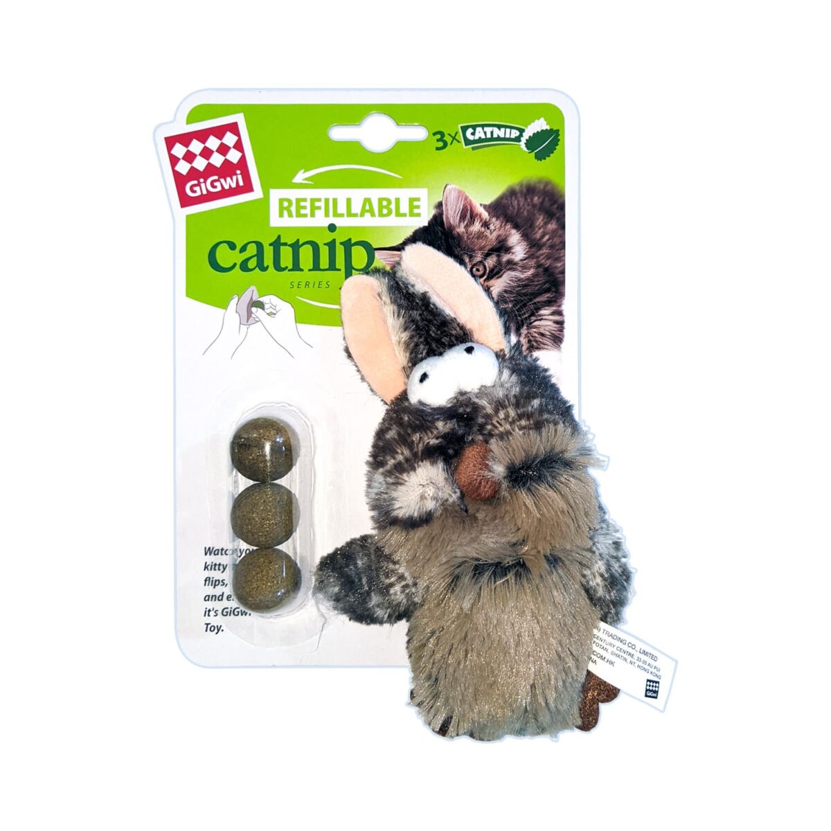 Rabbit, Strange Mouse Refillable Catnip With 3 Catnip Balls - Pet Shop ...